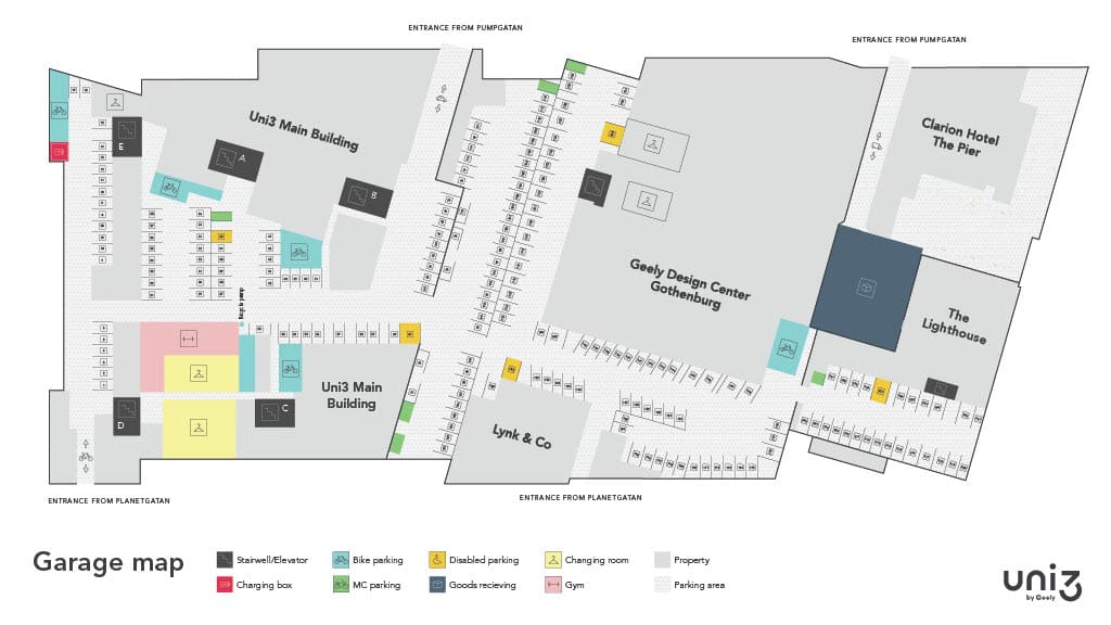 Parking at Uni3 - Uni3
